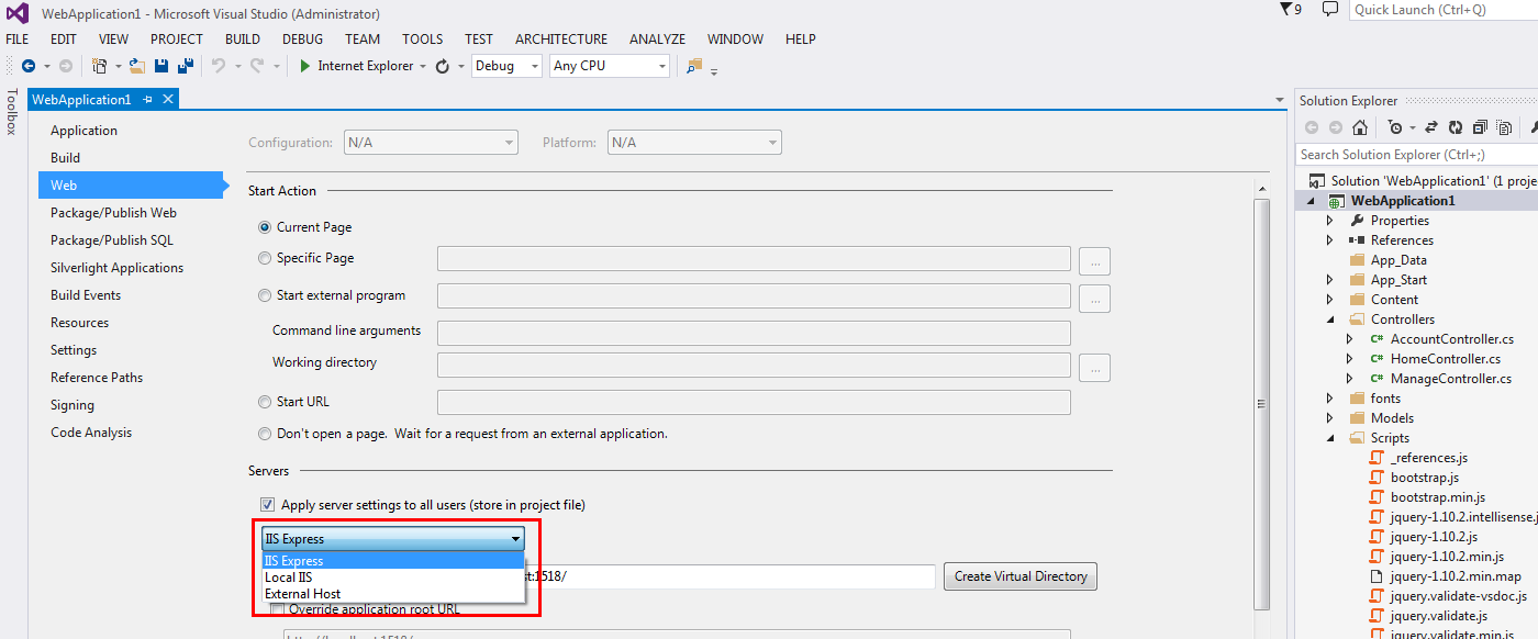 Happy Coding Box: ASP.NET: Move Website Project between Local IIS and IIS Express