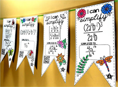 Scaffolded Math and Science: Math Pennants are a fun way to show off ...