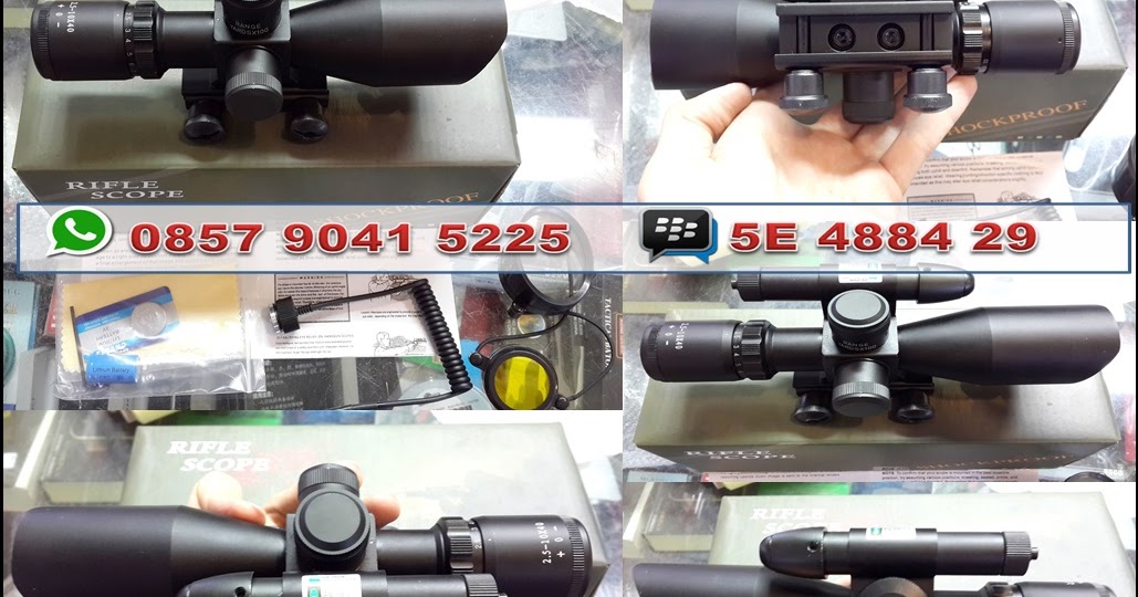 Telescope / Teleskop Senapan 2.5-10x40, Tele Senapan Angin, Teleskop ...