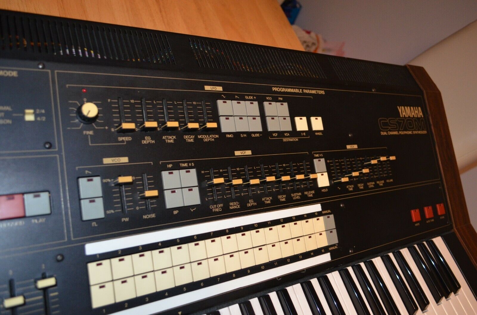 MATRIXSYNTH: Rare Yamaha CS70M Vintage Synthesizer SN 1254