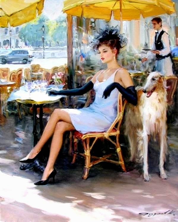 Charming and Glamorous Paintings by Konstantin Razumov