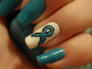 Follow the Yellow Polish Road: Teal Toes (and Fingers) For Ovarian ...