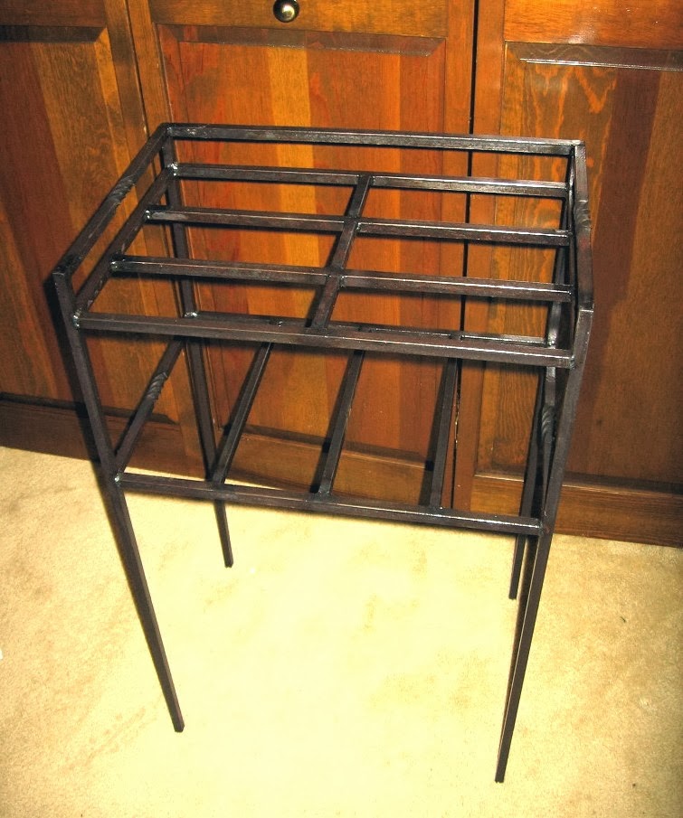 Persimmon Forge: Professional Blacksmithing: Briefcase Stand Model
