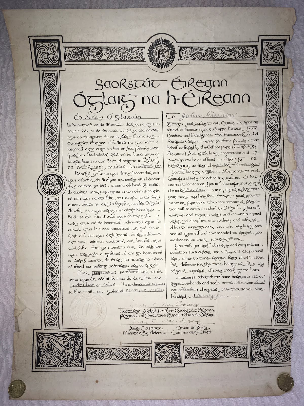 Gleeson, O'Carroll, Hart, Union family tree : Jack Gleeson & The Irish ...