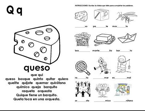 Guía silabas que-qui