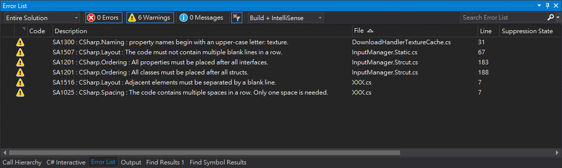 C# coding style 檢查工具 - StyleCop