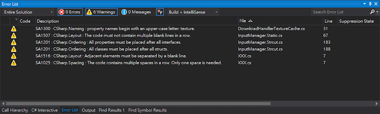 C# coding style 檢查工具 - StyleCop