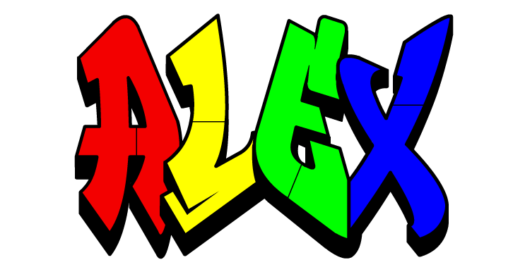 Skyline High School Graphic Design 1: Graffiti Creator Exercise