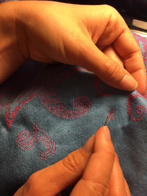 How to fix thread shifting in a Woven Wrap