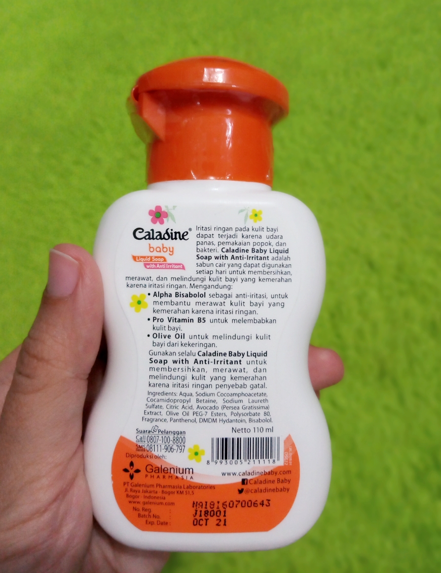 Review Caladine baby Liquid Soap with Anti Irritant - Syifa Rifianti