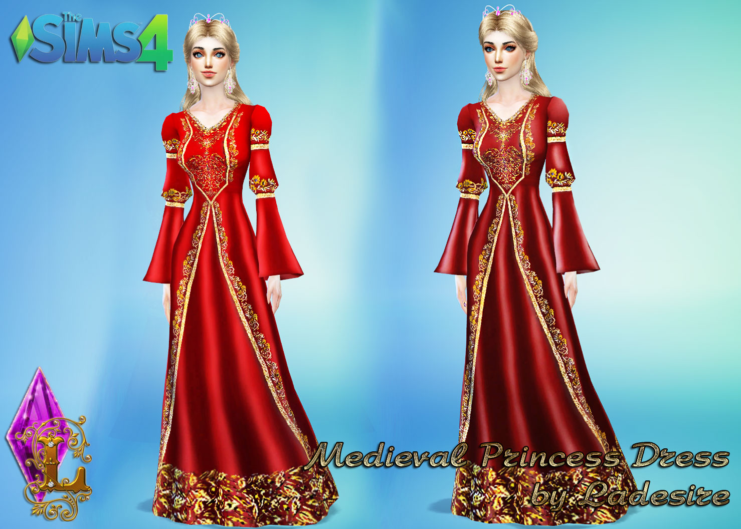 Ladesire's creative corner): TS4 - Medieval Princess Dress by Ladesire