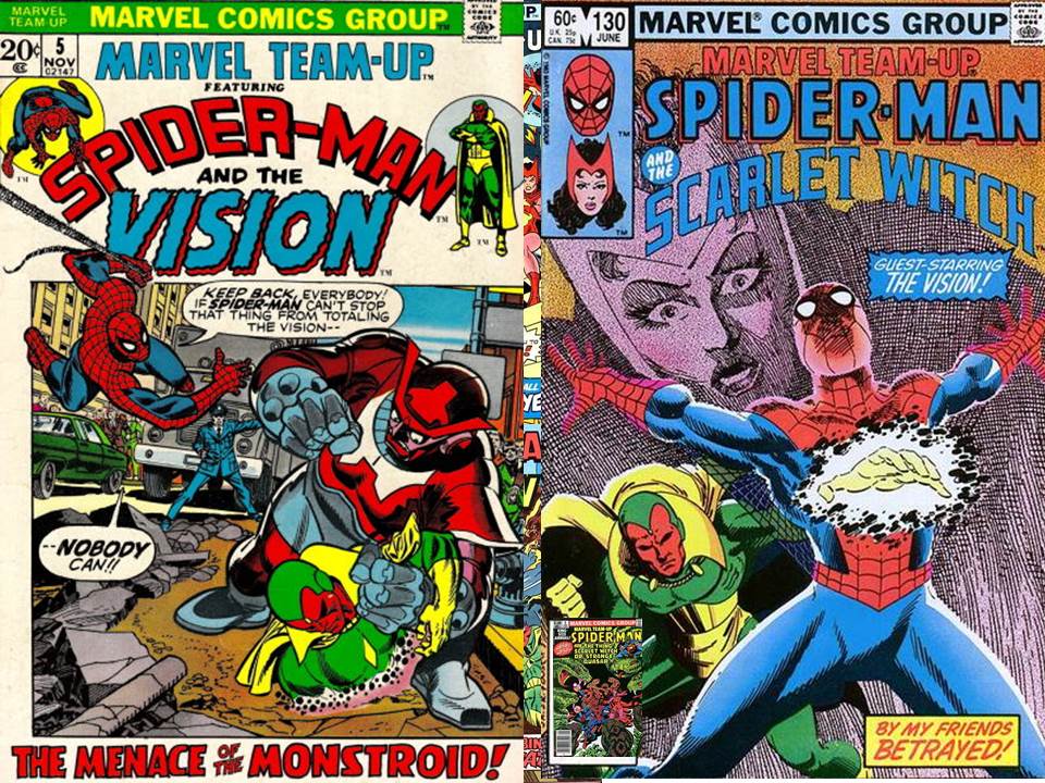 Dave's Comic Heroes Blog: Spider-Man Teams With Vision And The Scarlet ...