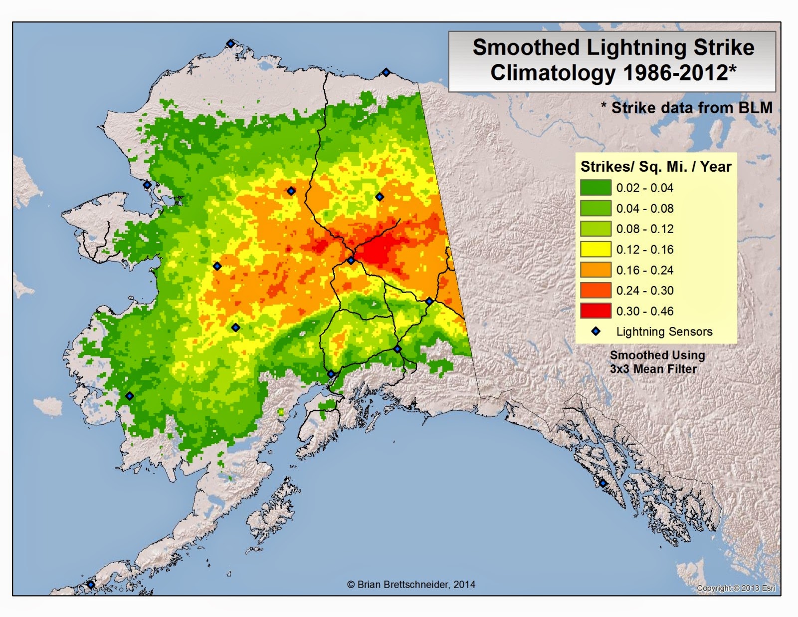 Deep Cold: Alaska Weather & Climate: Lightning Frequency