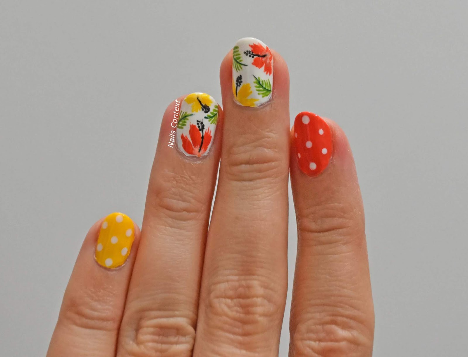 Nails Context: Hawaiian Hibiscus