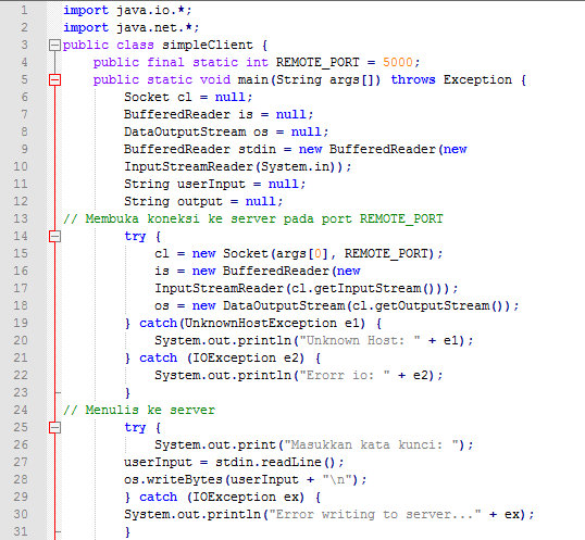 Pemrograman Jaringan : 5.Membangun Aplikasi Client-Server TCP Sederhana ...