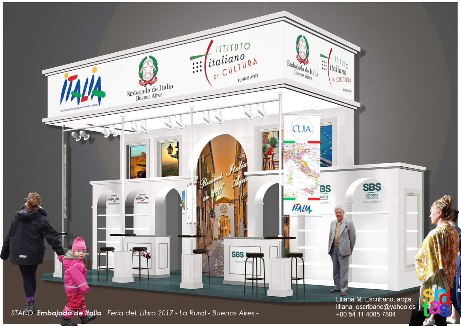 Diseño y montaje de stands de Exposiciones.