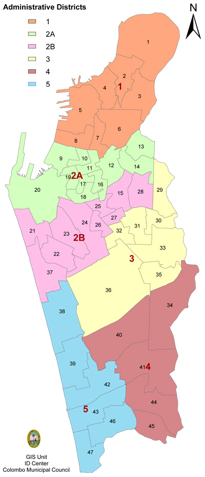 Colombo Public Library: Map Of Colombo