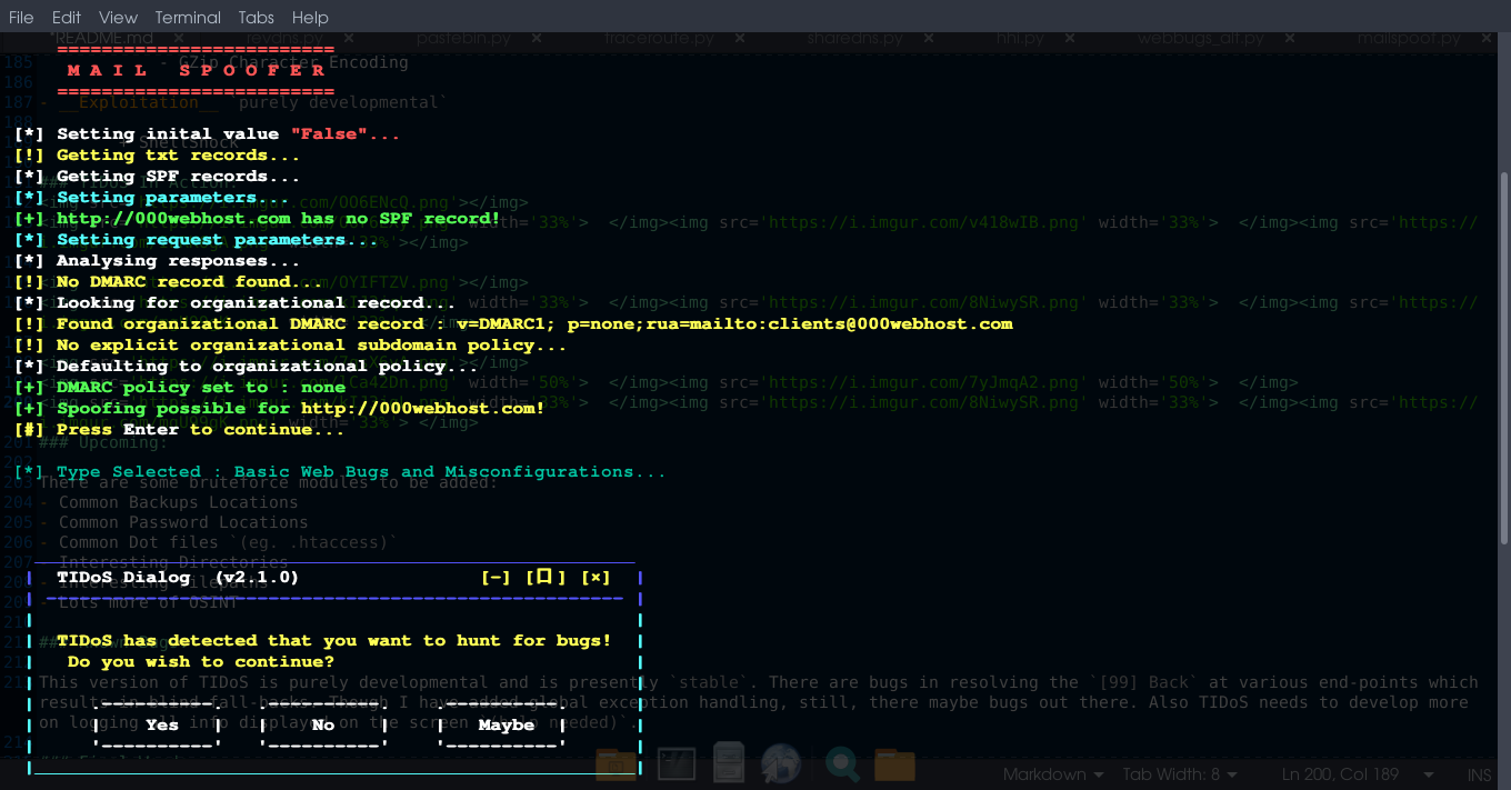Tidos Framework The Offensive Web Application Penetration Testing