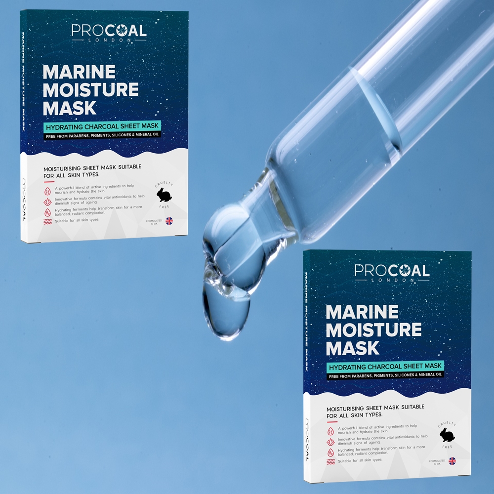 Experience The Procoal Marine Moisture Face Sheet Mask.