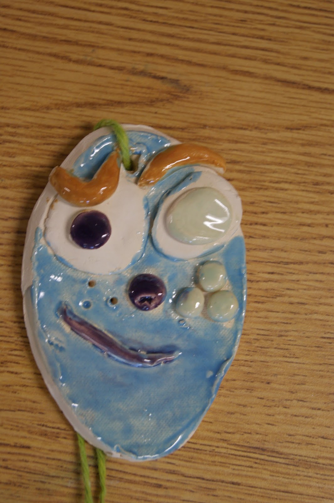 Lines, Dots, and Doodles: Clay Faces, 5th Grade