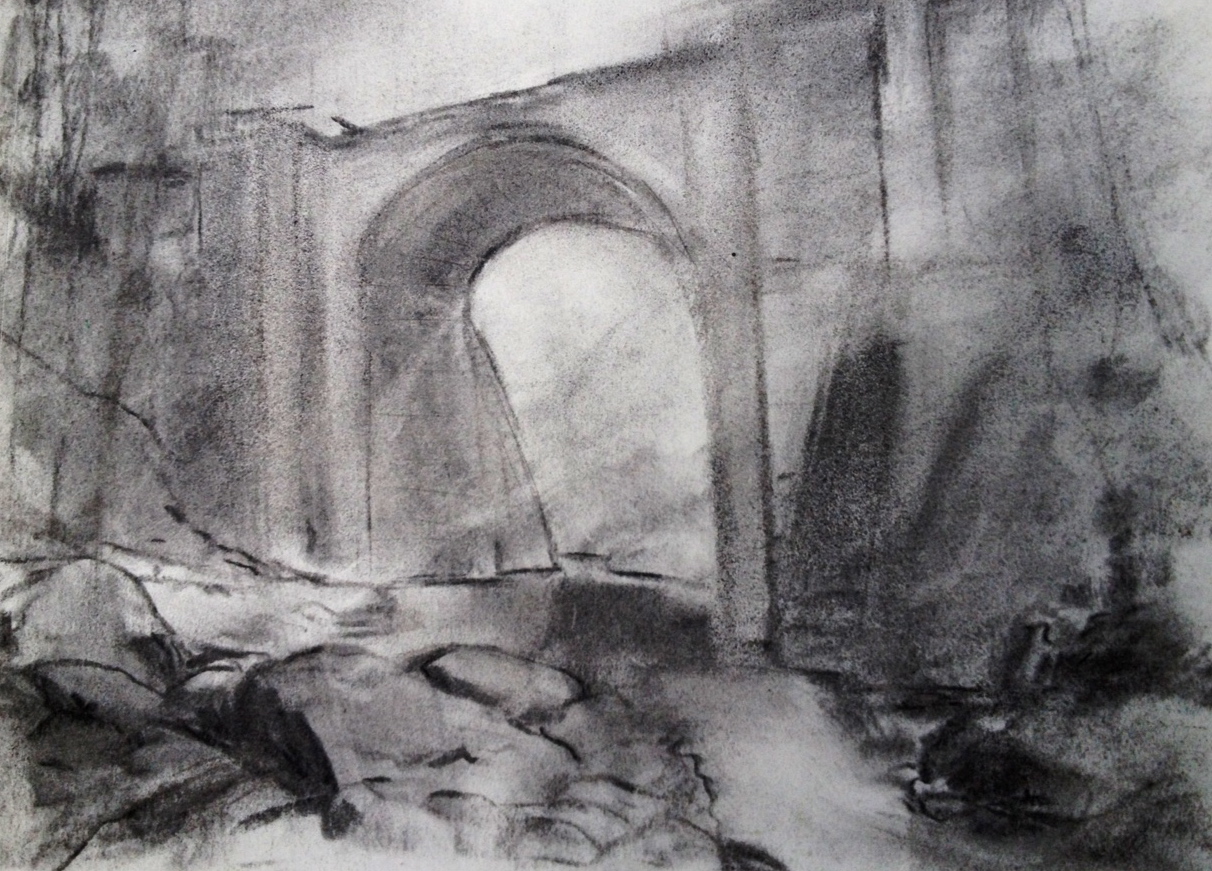 Alma LaFrance: Keystone Arch Sketch