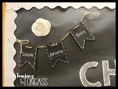Burlap Chalkboard Classroom Decor - Teaching in the Tongass