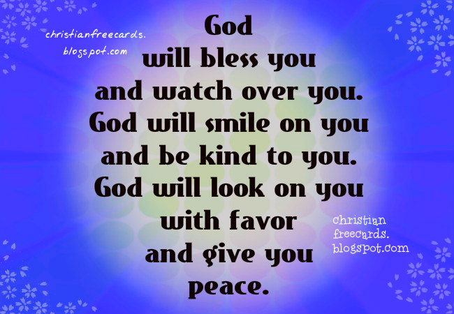 God will Bless You Christian Card | Free Christian Cards