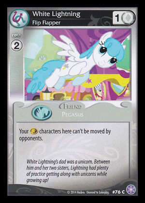 MLP White Lightning, Flip Flapper CCG Cards | MLP Merch