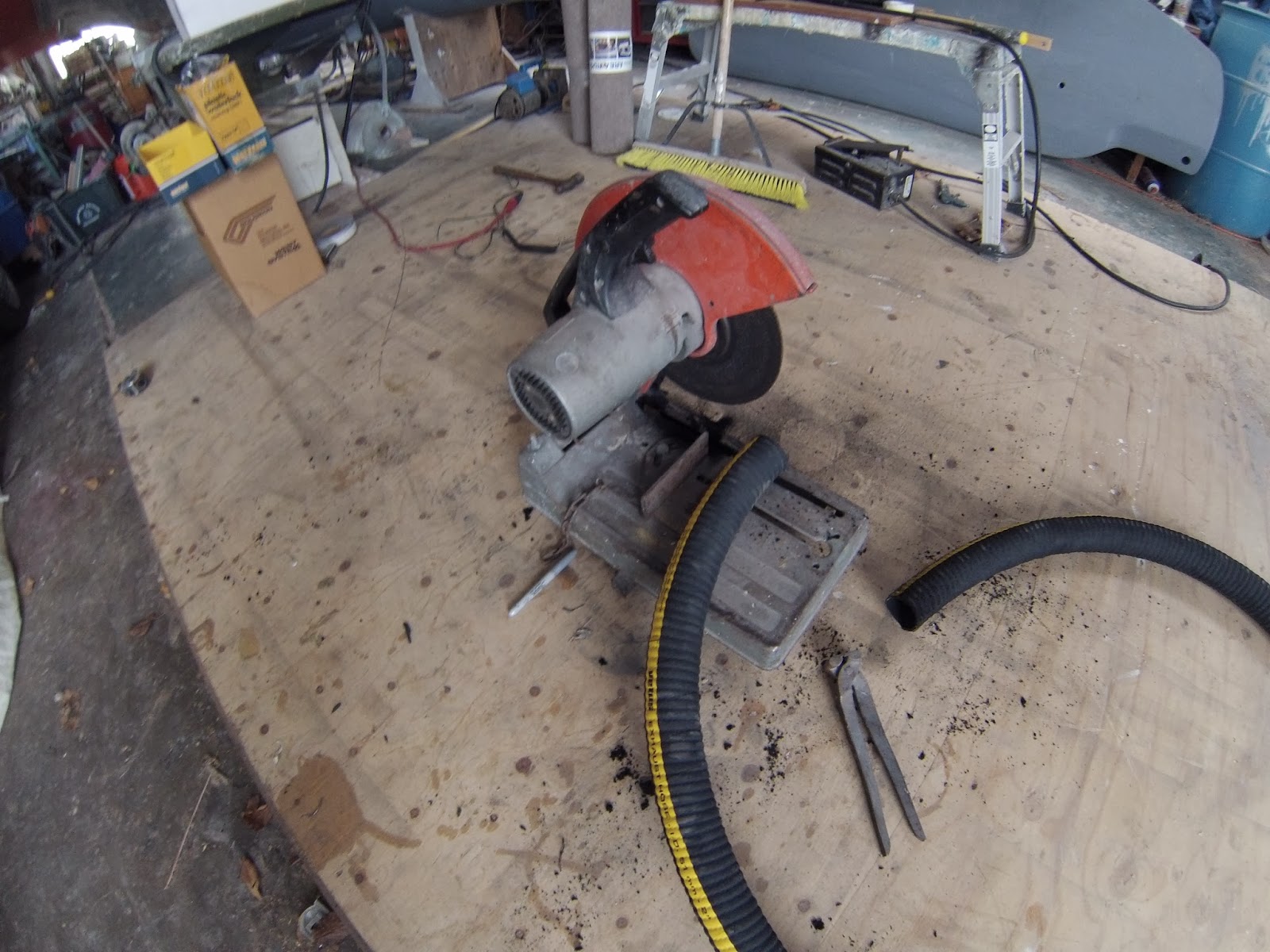 F-44SC Catamaran: Port side exhaust system install