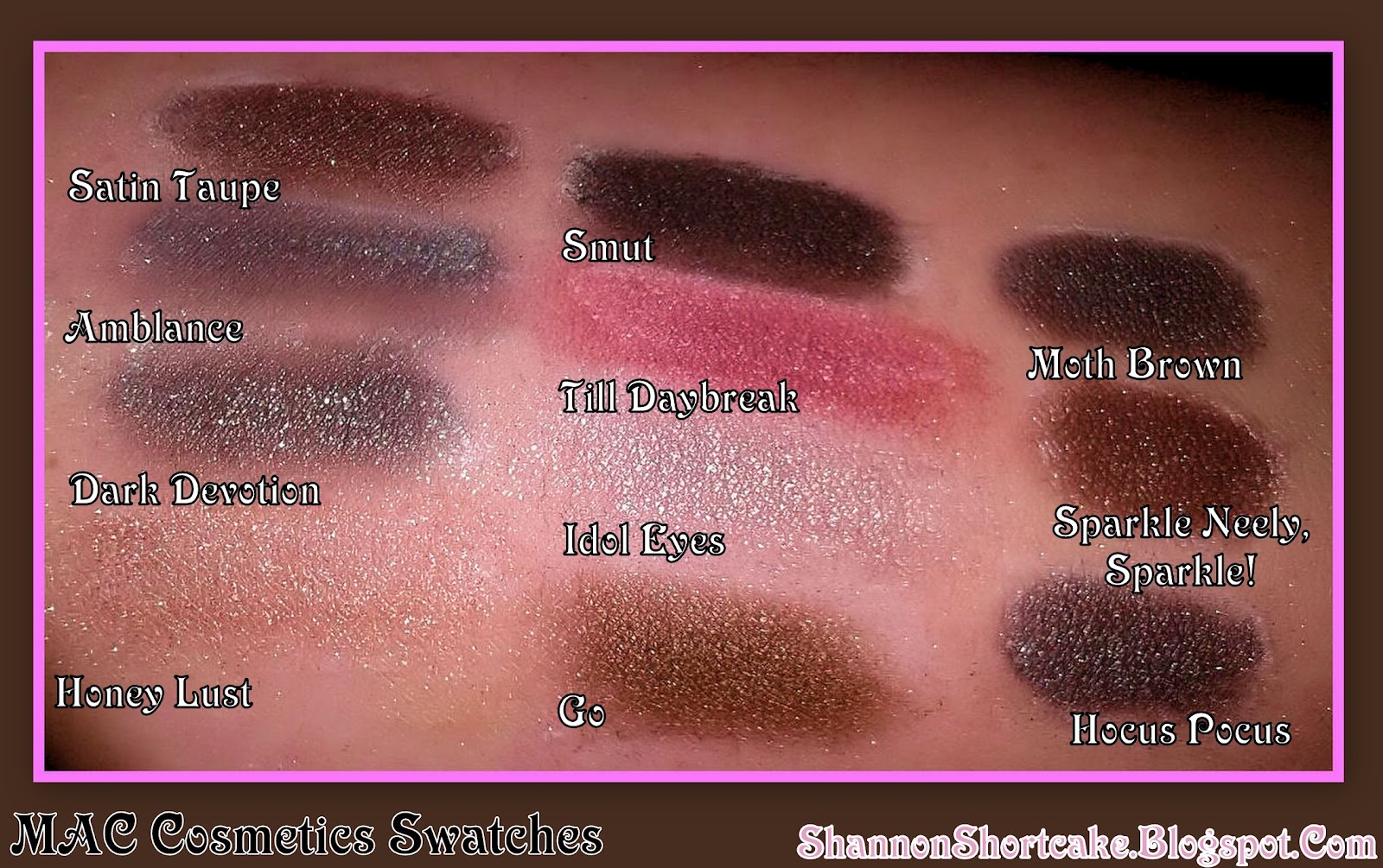 Shannon Shortcake (Makeup Addict): MAC Cosmetics Swatches