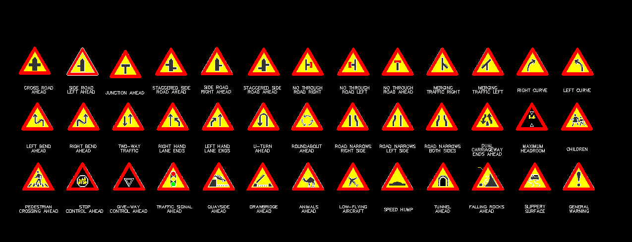 Road signs in autocad format - trendlily
