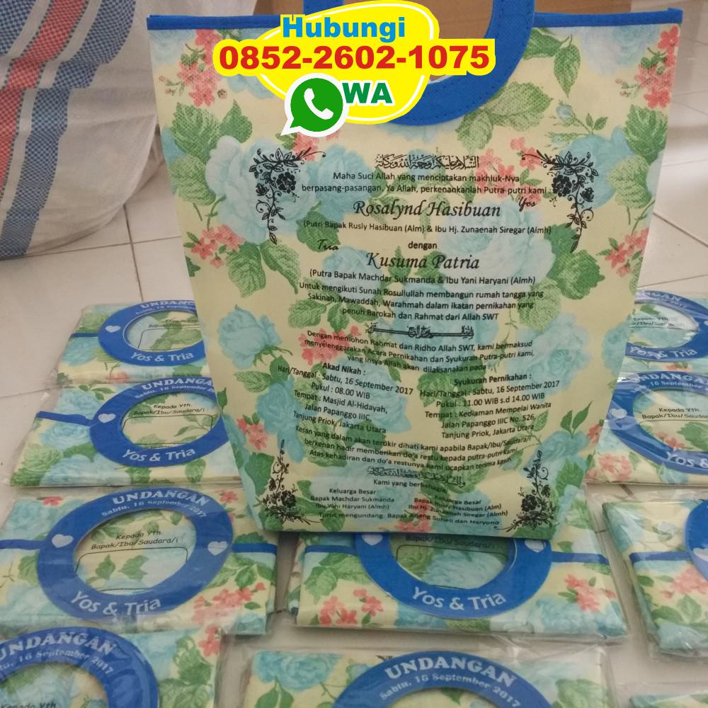 Undangan Tas Motif Pegangan Bulat | Souvenir Pernikahan