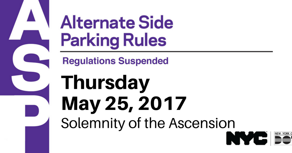 KARMABrooklyn Blog: ALTERNATE SIDE PARKING SUSPENDED ON THURSDAY KARMABrooklyn Blog: ALTERNATE SIDE PARKING SUSPENDED ON THURSDAY