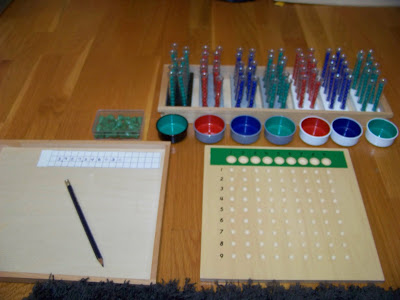 George Family - Montessori At Home: Montessori Long Division (aka Test ...