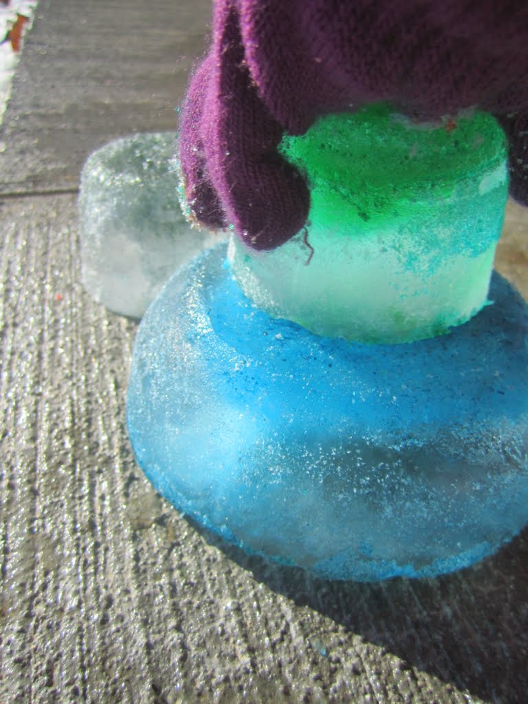 Mommy's Making a Mess: Colored Ice Blocks