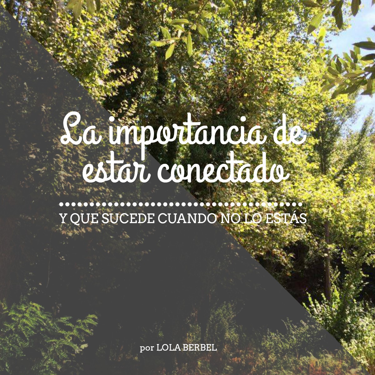La importancia de estar conectado, por Lola Berbel - Magazine ...