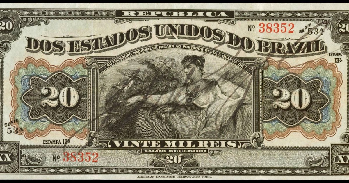 Brazil 20 Mil Reis banknote 1912|World Banknotes & Coins Pictures | Old ...