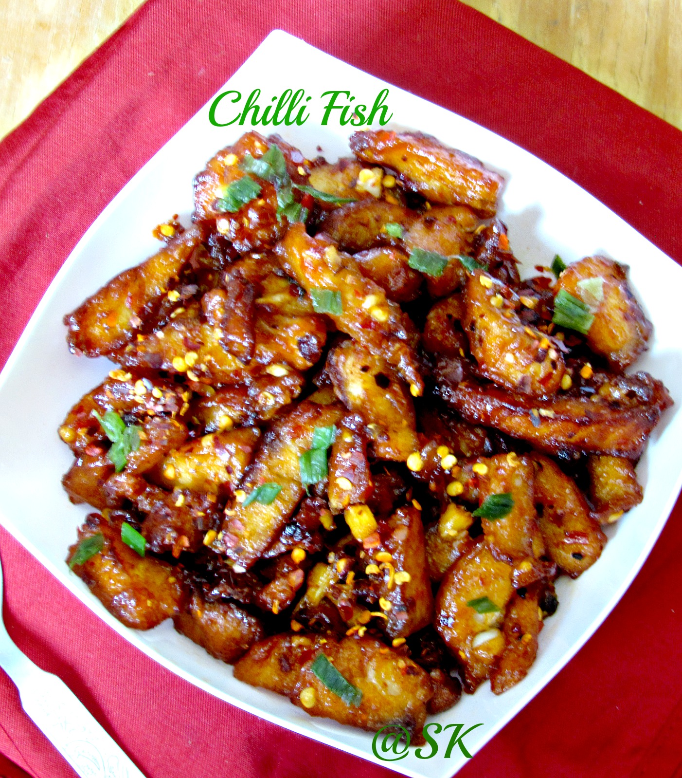 Savitha's Kitchen: Sweet Chilli fish / With step wise pictures