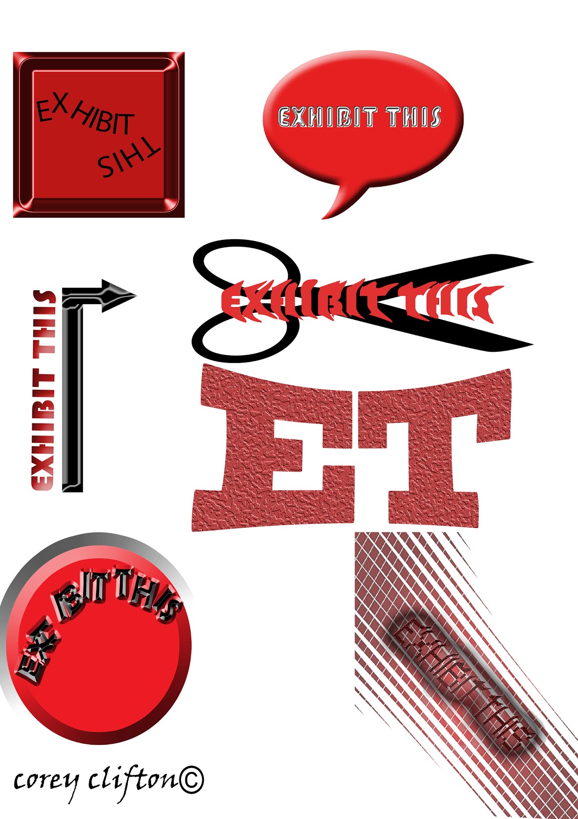 Armthorpe Graphic Design: Exhibit This Logo Sheet