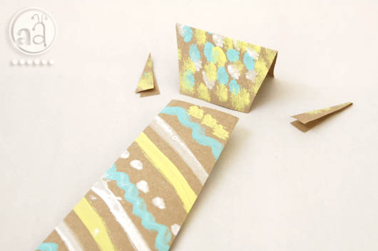 tutorial for stylish kids : the handcrafted paper neck tie | artsy ants