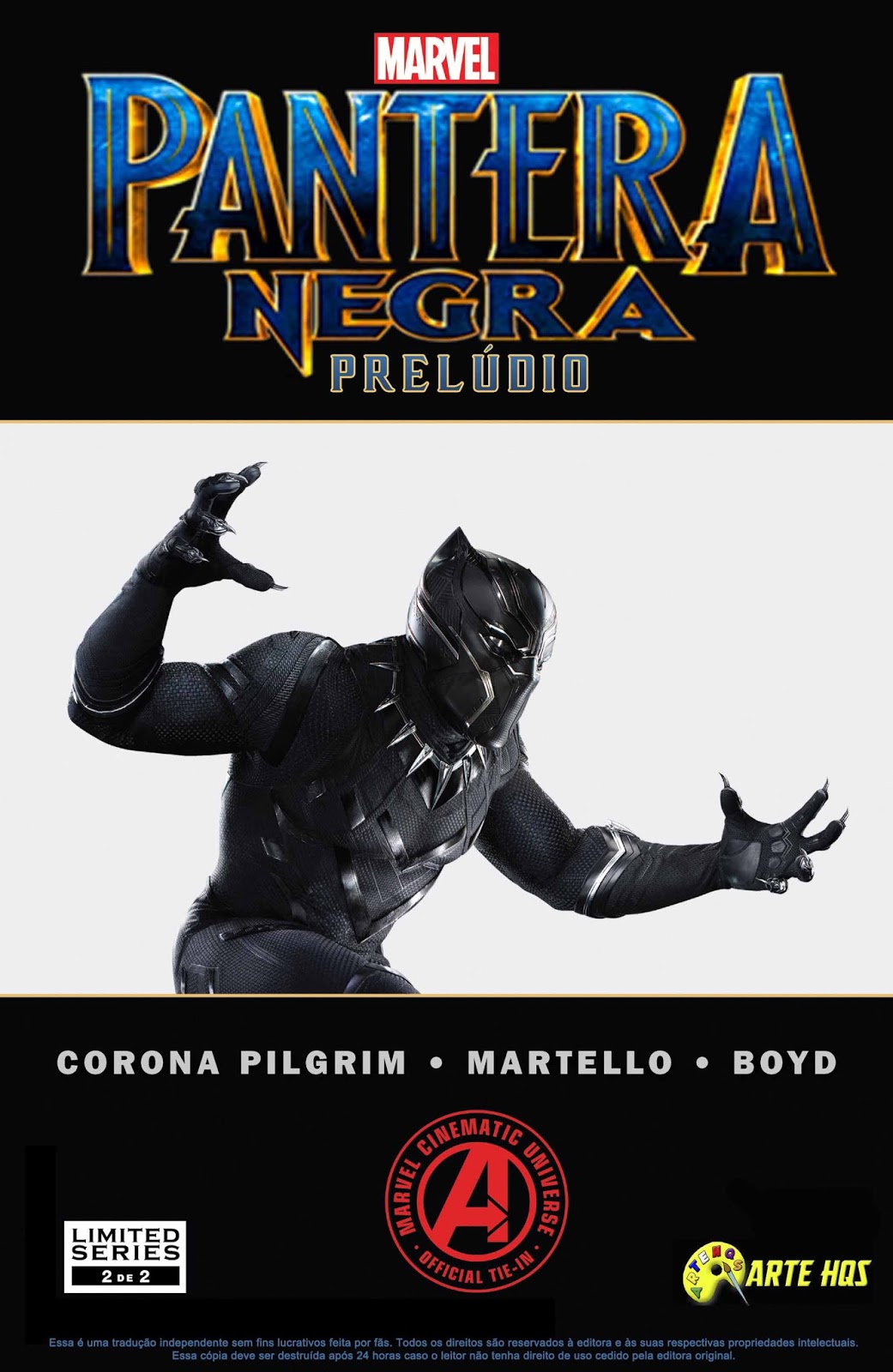 PANTERA NEGRA - PRELÚDIO 02 de 02 (2018). | Arte HQs