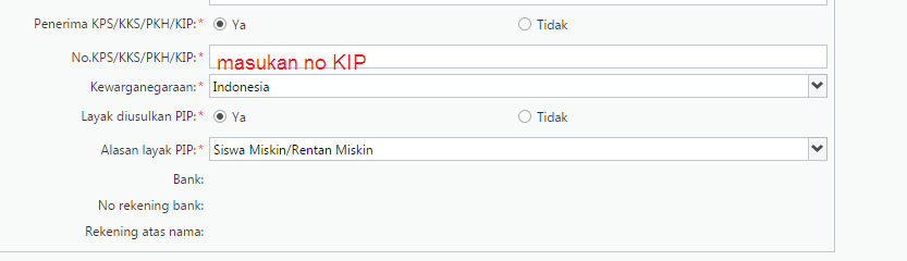 Cara Pengisian Nomor Kartu Indonesia Pintar (KIP) di Aplikasi Dapodik ...