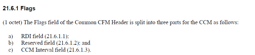 NetOsPgm: CFM Basics and TLV's