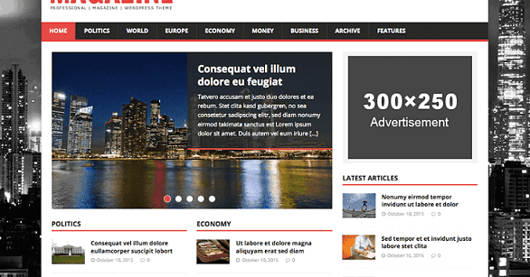 MH Magazine Lite, Rekomendasi Tema Blogger Dan WordPess - Template Go