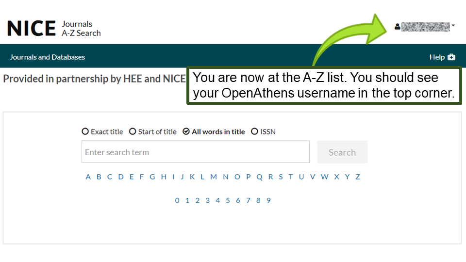 Finding NHS eJournals and accessing full-text – step-by-step