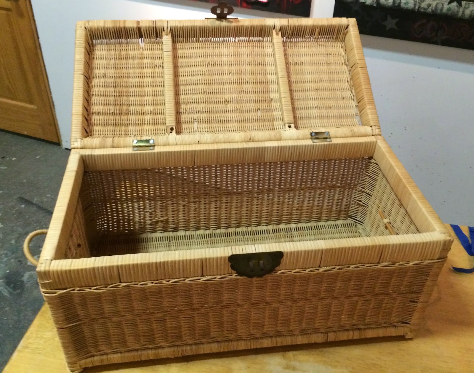 Dyeing To Make Wicker Chest