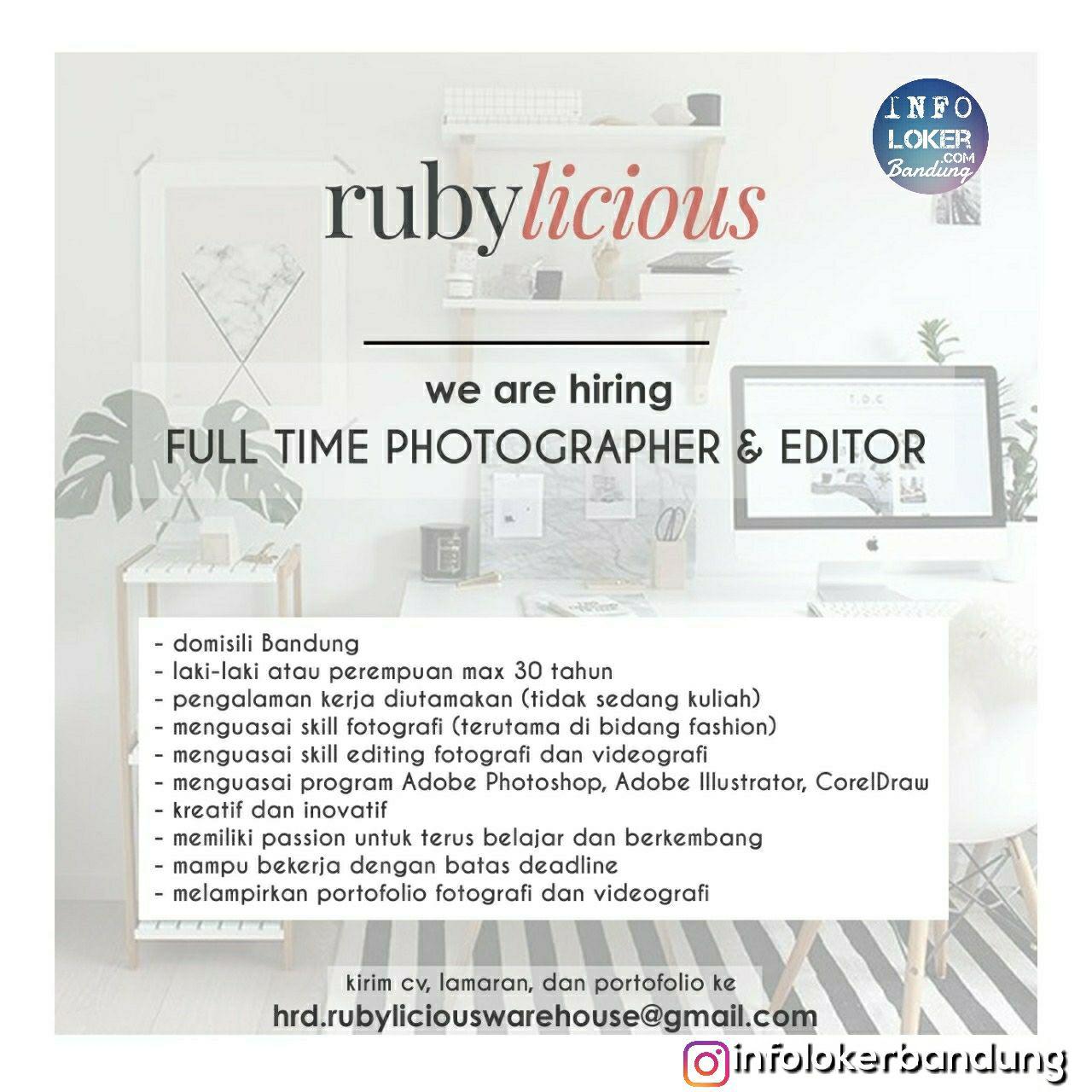 Lowongan Kerja Rubylicious Bandung November 2018 - Info Loker Bandung ...