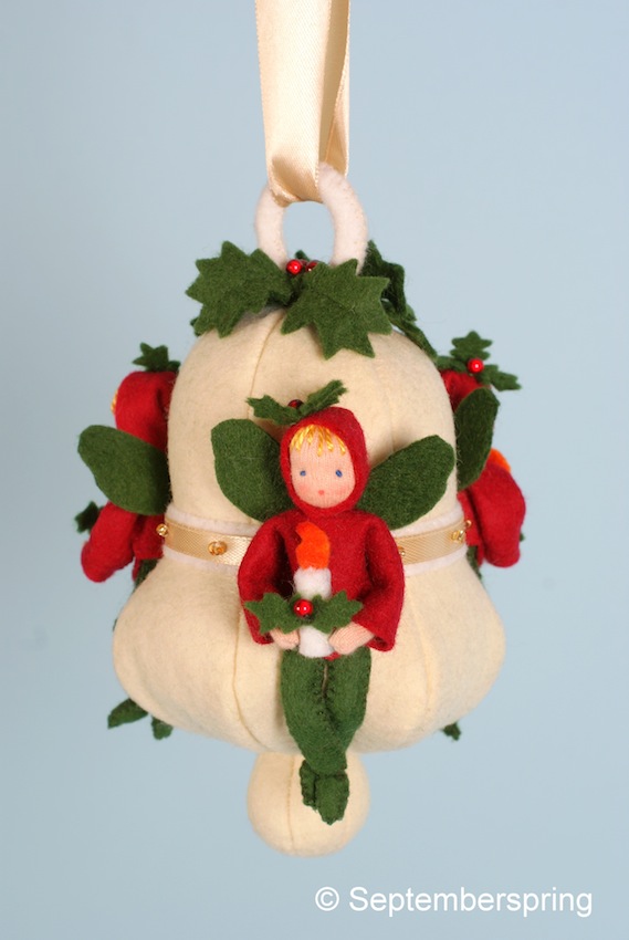 Septemberspring Galerie: Kerstklok met kerstelfjes