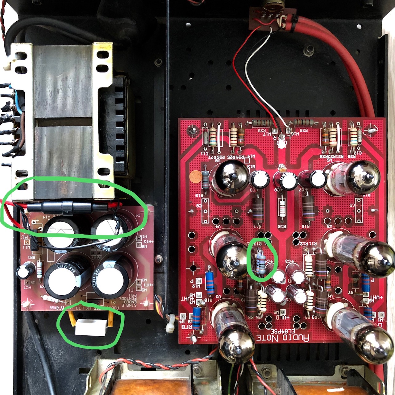 DIYTRIODE. : Naprawa Audio Note P1SE - Awaria lampy EL84