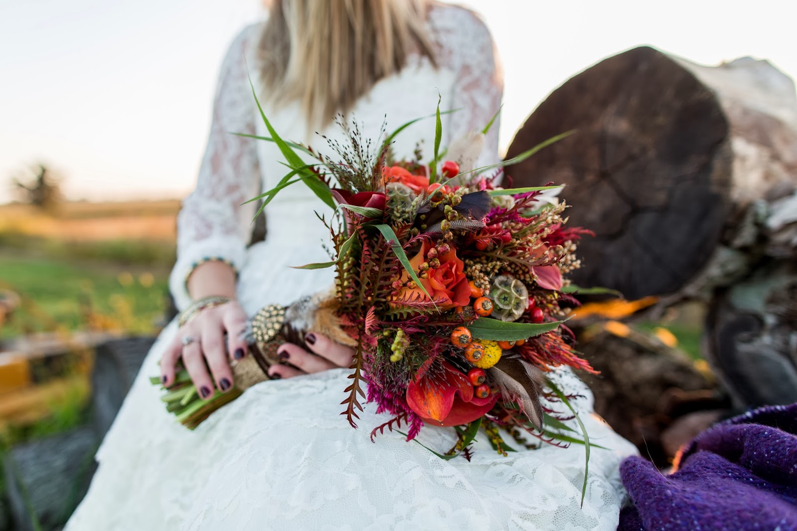 Ashley Thunder Events: Rustic, Bohemian, Earthy: Fall Bouquet : Thode ...